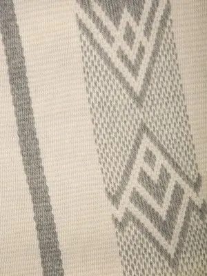 Voz Wide Diagonal Blanket Scarf - White