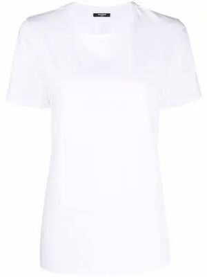 Balmain Flocked Logo T-shirt