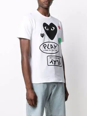 Play Comme Des Garcon Heart Logo-print T-shirt