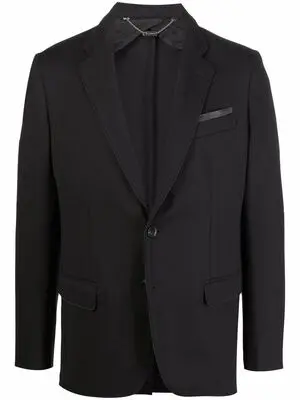 BILLIONAIRE Embossed-logo Single-breasted Blazer