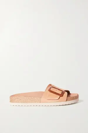 Vince Grant Buckled Suede Espadrille Slides
