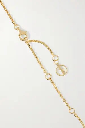Anissa Kermiche Pit Power -plated Onyx And Ruby Necklace