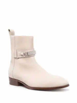 Philipp Plein Logo Plaque Ankle Boots