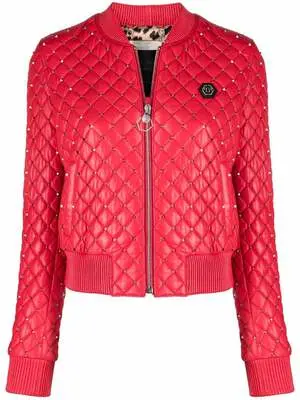 Philipp Plein Stud-embellished Bomber Jacket