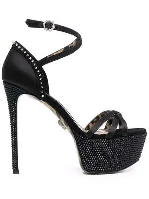 Philipp Plein Crystal-embellished Platform Sandals