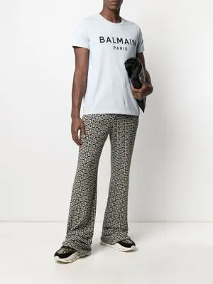 Balmain Monogram-motif Trousers