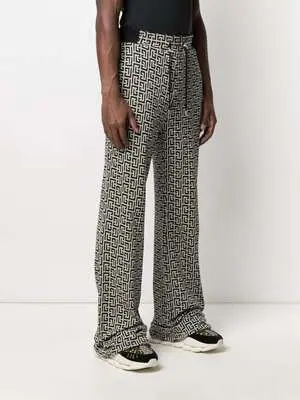 Balmain Monogram-motif Trousers