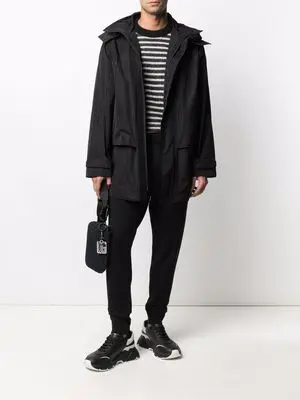 Dsquared2 Logo-print Hooded Mid-length Coat
