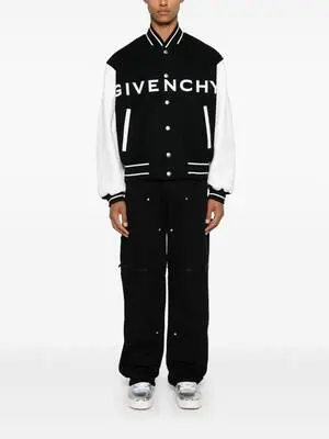Givenchy Logo-embossed Bomber Jacket - Black