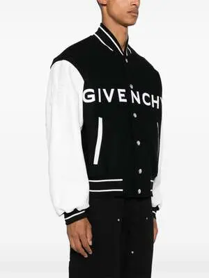 Givenchy Logo-embossed Bomber Jacket - Black