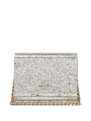 JIMMY CHOO Candy Glitter Acrylic Clutch Bag - Grey