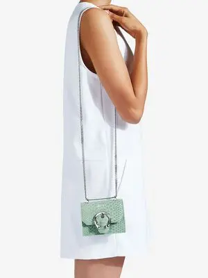 Jimmy Choo Mini Paris Mini Clutch Bag In Green - 37% Off