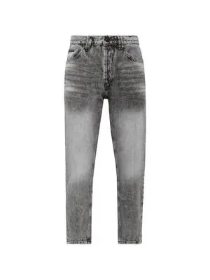 Philipp Plein Carrot-fit Denim Jeans - Grey