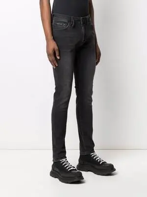 Philipp Plein Carrot-fit Denim Jeans - Grey