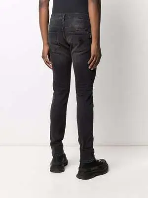 Philipp Plein Carrot-fit Denim Jeans - Grey