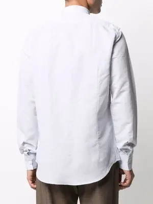 DELL'OGLIO Long-sleeve Collarless Shirt