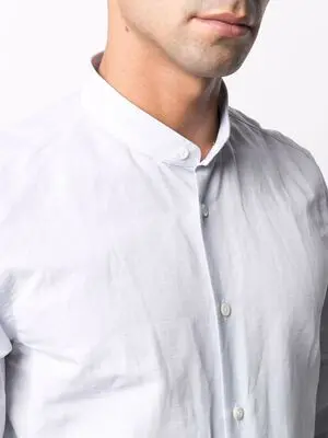 DELL'OGLIO Long-sleeve Collarless Shirt