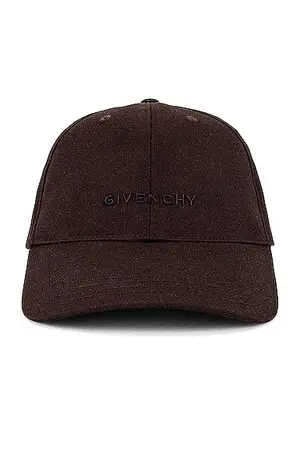 Givenchy Givenchy Embroidered Logo Cap Chocolate