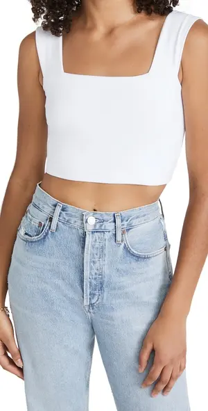 Loose Jeans Crop Tops