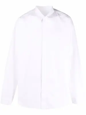 JIL SANDER Long-sleeved Cotton Shirt White