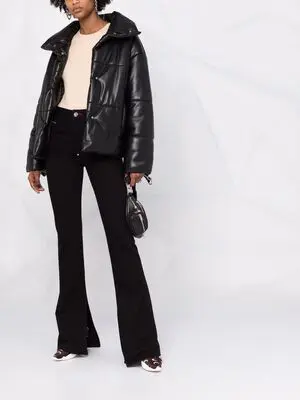Philipp Plein High-rise Flared Jeans - Black