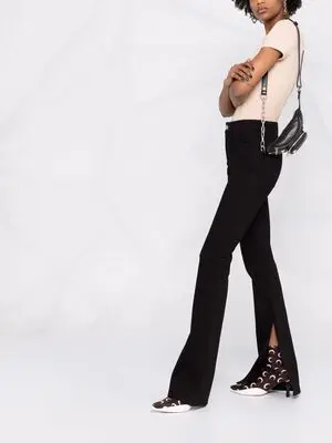 Philipp Plein High-rise Flared Jeans - Black