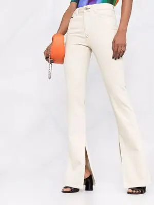 Philipp Plein High-waisted Flared Jeans - Neutrals