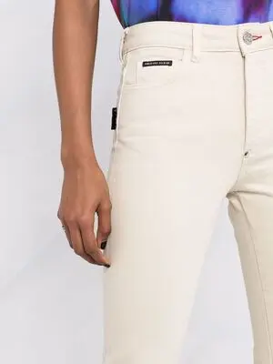 Philipp Plein High-waisted Flared Jeans - Neutrals