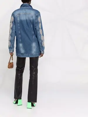 Philipp Plein Crystal-embellished Denim Jacket