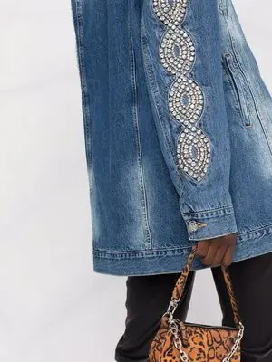 Philipp Plein Crystal-embellished Denim Jacket