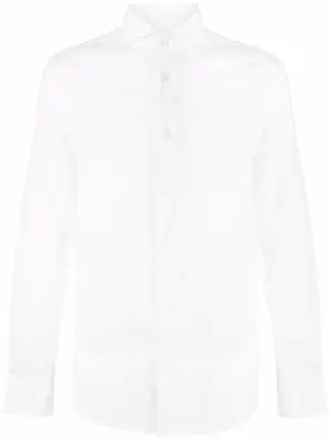 DEPERLU Pointed-collar Cotton Shirt