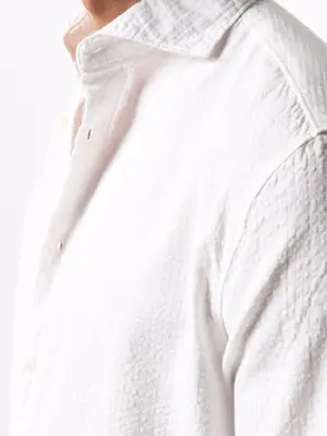 DEPERLU Pointed-collar Cotton Shirt