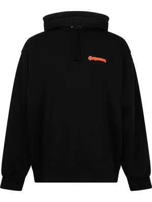 Supreme Graphic-print Hoodie - Black