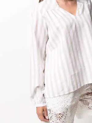 Woolrich Striped V-neck Blouse