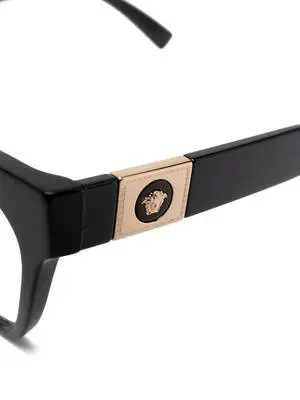 Versace Medusa Embellished Square-frame Glasses