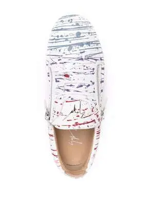 GIUSEPPE ZANOTTI Frankie Paint-splatter Sneakers - White