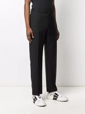 Valentino Garavani Straight-leg Tailored Trousers - Black