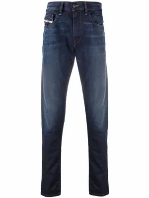 DIESEL® D-strukt Mid-rise Straight-leg Jeans - Blue