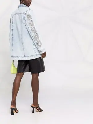 Philipp Plein Crystal-embellished Denim Jacket