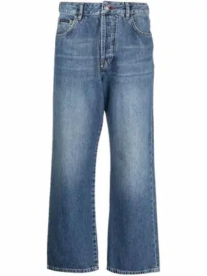 Philipp Plein Wide-leg Jeans - Blue