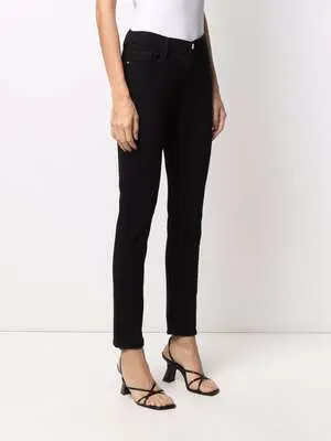 FRAME Le Garcon Mid-rise Skinny Jeans - Black