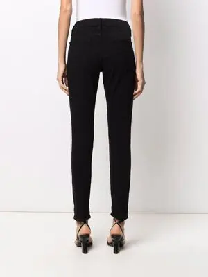 FRAME Le Garcon Mid-rise Skinny Jeans - Black