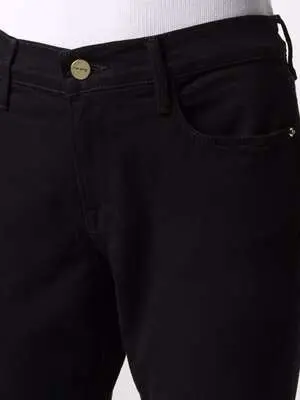 FRAME Le Garcon Mid-rise Skinny Jeans - Black