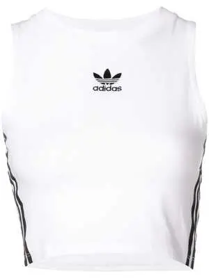 Adidas Cropped Tank Top - White