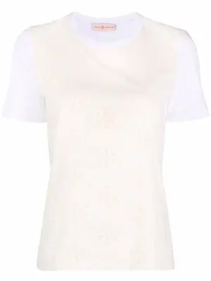 Tory Burch Monogram-print Short-sleeved T-shirt