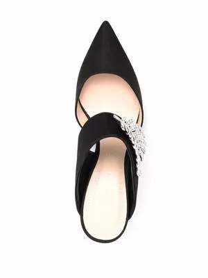 NICHOLAS KIRKWOOD Monstera 70mm Mules - Black