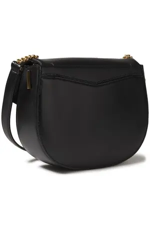 Sandro Pepita Leather Shoulder Bag