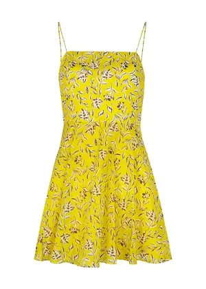 Alice + Olivia Glinda Floral-print Mini Dress