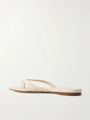 AeydĒ Renee Leather Flip Flops - Neutrals