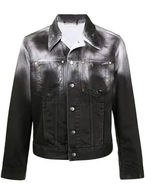 Namacheko Painted Cropped Denim Jacket In Black - 64% Off